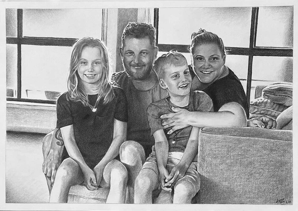 Personalised Portraits | Handcrafted Art by Human Touch Portraits